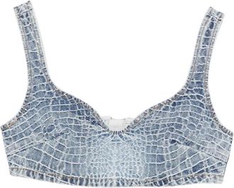 Self Portrait Femme, Tops, Bleu, Taille: 34 FR Hauts sans manches