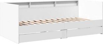 vidaXL Tagesbett mit Schubladen ohne Matratze Weiß 90x200 cm vidaXL