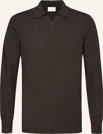 Profuomo Profuomo Polo Langarm braun