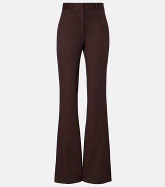 Nili Lotan High-Rise-Schlaghose Corette aus Schurwolle