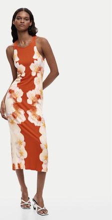Desigual Kleid f&uuml;r den Alltag Jasmine 26SWVK37 Orange Slim Fit