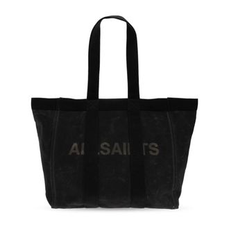 AllSaints Homme, Sacs, Noir, Taille: ONE Size Layo Spacious Canvas Tote Bag