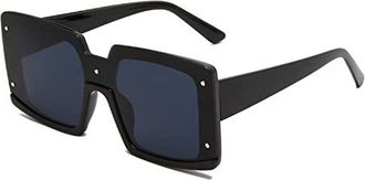 Generic Lunettes de soleil tendance urbaine à grand cadre pour hommes et femmes lunettes de soleil pour vacances en plein air (couleur : E, taille : moyen) 20