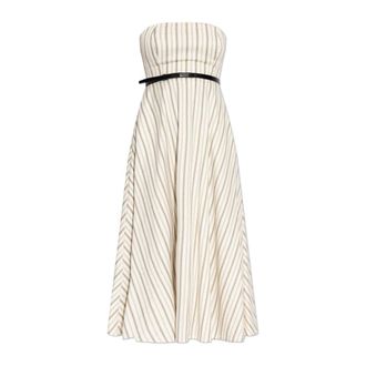 Max Mara Femme, Robes, Beige, Taille: 34 FR Robe à rayures