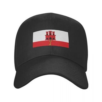 Generic Casquette de baseball avec drapeau de Gibraltar - Casquette de baseball r&eacute;glable pour homme et femme - Cadeau dautomne