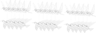 Soimiss 3 S&auml;tze DIY Transparenter Vogel Kristall Kolibri Hochzeit Decke H&auml;ngende Weihnachtsbaum Ornament Dekoration Hochzeitsdekor Ornamente Zum Basteln Ornam