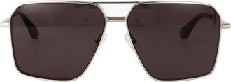 Alexander McQueen Aviator Sonnenbrille - - Accessories - unisex - Grau - 60 MM