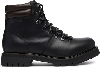 Tommy Hilfiger Schn&uuml;rschuhe Tommy Hilfiger Elevated Outdoor Lth Wpm Boot FM0FM05995 Schwarz