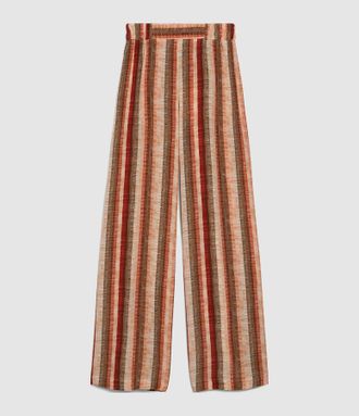 Momoni Pantalon Baccarat Multicolor Arancio