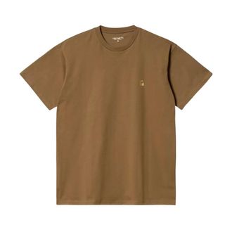 Carhartt Work in Progress Homme, Tops, Brun, Taille: XL S/S Chase T-Shirt