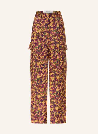 BA&SH Ba&Sh Cargohose Nary Aus Satin gelb