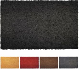 Casa Pura Paillasson en Fibres de Noix de Coco Noir 24 mm 200 x 100 cm