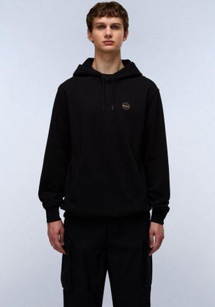 Napapijri Kapuzensweatshirt B-BADGE H mit Kordelzug, h&uuml;ftbedeckende L&auml;nge