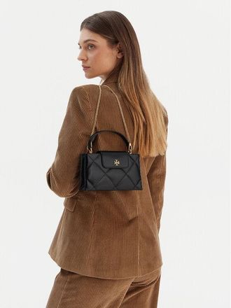 Tory Burch Tory Burch Handtasche Kira Diamond Quilt East-West Top Handle 174999 Schwarz