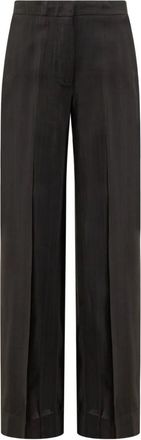Semicouture Femme, Pantalons, Noir, Taille: 42 FR Wide Pantalons