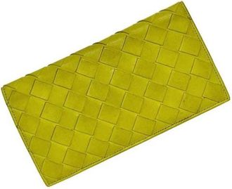 Bottega Veneta Portefeuille Long Pre-owned (Bi-pli) - Femme - Pre-owned - Vert - Taille: ONE Size