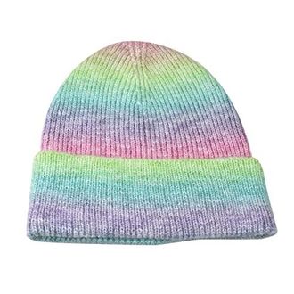Generic Bonnet thermique unisexe en tricot bross&eacute; doubl&eacute; pour le ski, Vert, Taille unique