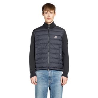 Moncler Padded Zip-Up Cotton Cardigan