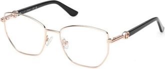 Guess Femme, Accessoires, Jaune, Taille: 52 MM Lunettes Cat Eye