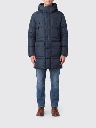 Add Doudoune longue en nylon d&eacute;perlant avec capuche rembourr&eacute;e