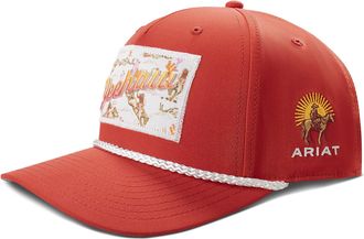 Ariat Womens Yeehaw Patch Cap in Red, Size OS, by Ariat