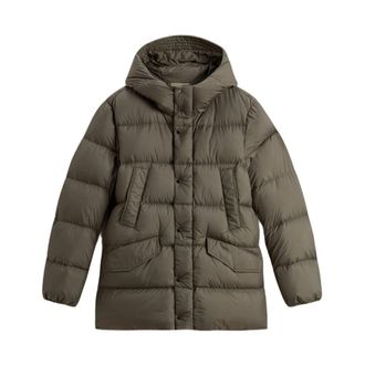 Woolrich Gr&uuml;ne Parka Jacke f&uuml;r M&auml;nner - - Jackets - Herren - Gr&uuml;n - S
