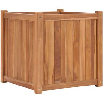 vidaXL Lit sur&eacute;lev&eacute; 50x50x50 cm Bois de teck solide