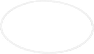 Clp Bodenschutz Ersatzring aus Kunststoff l Kratzschutz für Barhocker und Stühle mit Trompetenfuß l Bodenschoner in bis zu 2 Farben und 2 Größen, Farbe:we