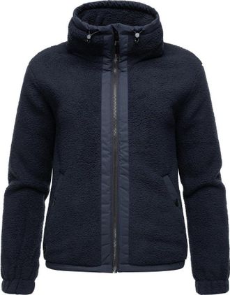 Ragwear Sweatjacke Nordicka Sportliche Kapuzenjacke mit Kunstleder-Elementen