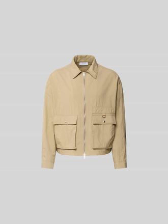 Maison Kitsun&eacute; Regular Fit Jacke mit Umlegekragen