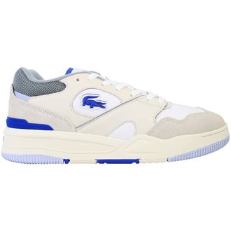 Lacoste Lineshot 124 1 Herren Wei&szlig;/Blaue Sneaker