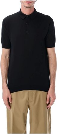 John Smedley Homme, Tops, Noir, Taille: XL Adrian Polo