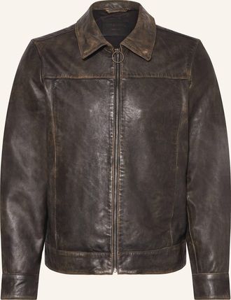 AllSaints Allsaints Lederjacke Alkan schwarz
