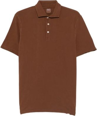 Fedeli Homme, Tops, Brun, Taille: XL Zero Superlight Piquet Polo