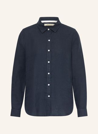 Barbour Hemdbluse Marine Aus Leinen blau