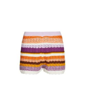 Suncoo Short ray&eacute; en maille de coton