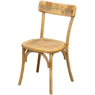Biscottini International K&uuml;chenstuhl 49x88x56 cm Holz- und Rattanstuhl Rustikaler Esszimmerstuhl Moderne Restaurantst&uuml;hle Vintage Thonet Stuhl