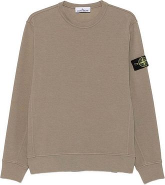 Stone Island Rundhalspullover - Gr&uuml;n
