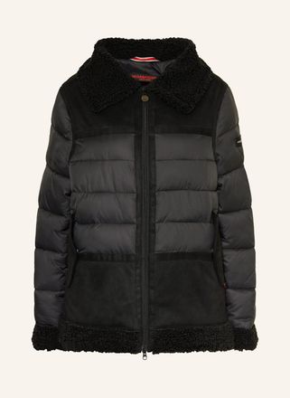 Frieda & Freddies Frieda & Freddies Steppjacke Evan Im Materialmix Mit Teddyfell schwarz