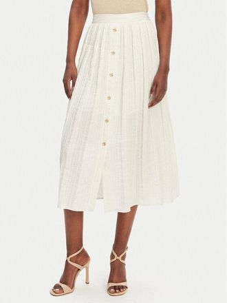 Twin-Set Trapezförmiger Rock 251TT2143 Écru Loose Fit