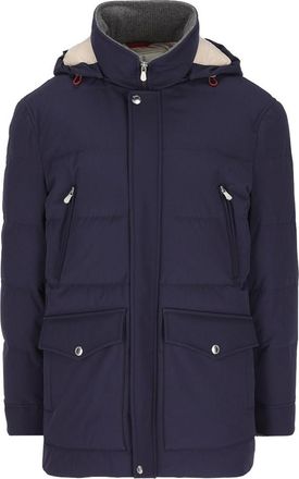 Brunello Cucinelli Daunenjacke - Blau