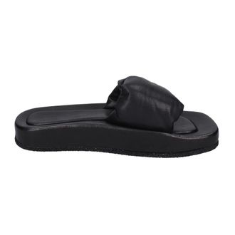 Moma Leder-Pantoletten - - Shoes - Damen - Schwarzk - 37 EU