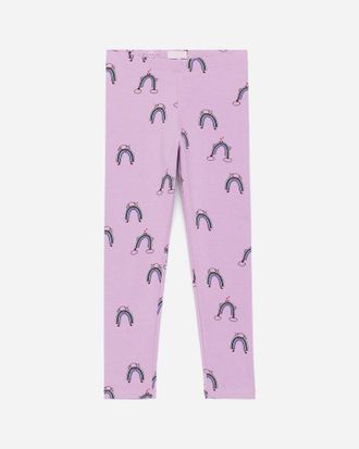 Arket Bedruckte Jersey-Leggings -Lila