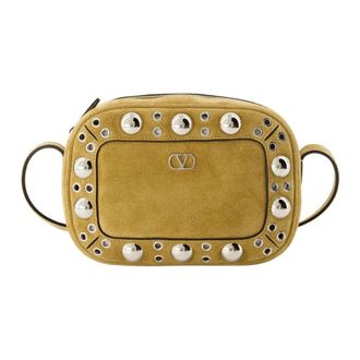 Valentino Garavani Beige Wildleder Nellc&ocirc;te Clutch - - Bags - Damen - Beige - ONE SIZE