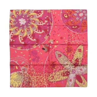 Herm&egrave;s Pre-owned Carr&eacute; 90 Offrandes Dun Jour foulard en soie - Femme - Pre-owned - Rouge - Taille: ONE Size