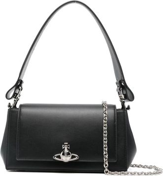 Vivienne Westwood Femme, Sacs, Noir, Taille: ONE Size Hazel Smooth Medium Shoulder Bag