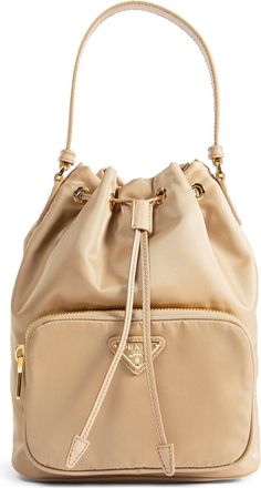 Prada Duet Re-Nylon Bucket Bag
