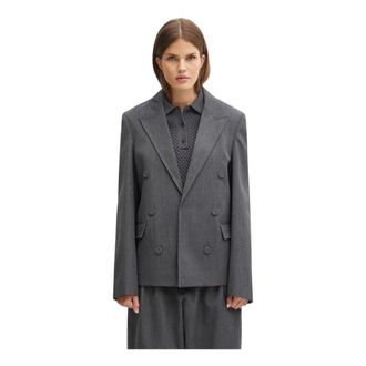 J.W.Anderson Zweireihiger taillierter Blazer - - Jackets - Damen - Grau - M