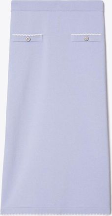 Tory Burch Damen Wollrock mit Wellenkante