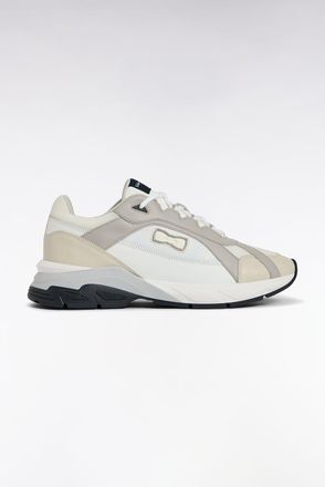 Eden Park Sneakers Larges En Cuir Blanches